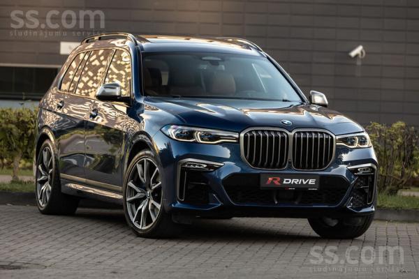 Blue BMW X7 2021 in Jelgava, with an engine capacity of 4.40 L and mileage of 205 thousand km for 49900 €, photo 1 on AUTOMOTO.COM.LV