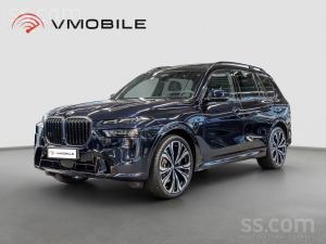Blue BMW X7 2025 in Riga, with an engine capacity of 3.00 L and mileage of 23 thousand km for 97300 €, photo  on AUTOMOTO.COM.LV