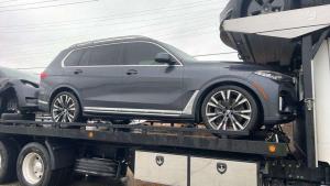 Grey BMW X7 2019 in Vilnius, with an engine capacity of 3.00 L and mileage of 110 thousand km for 28500 €, photo 5 on AUTOMOTO.COM.LV
