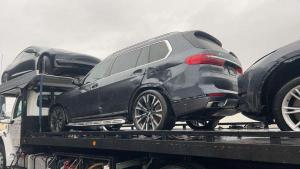 Grey BMW X7 2019 in Vilnius, with an engine capacity of 3.00 L and mileage of 110 thousand km for 28500 €, photo 6 on AUTOMOTO.COM.LV