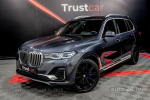 Pelēks BMW X7 2019 Pērnava, ar dzinēja tilpumu 3.00 L un nobraukumu 187 tūkst. km par 47500 €, foto  vietnē AUTOMOTO.COM.LV