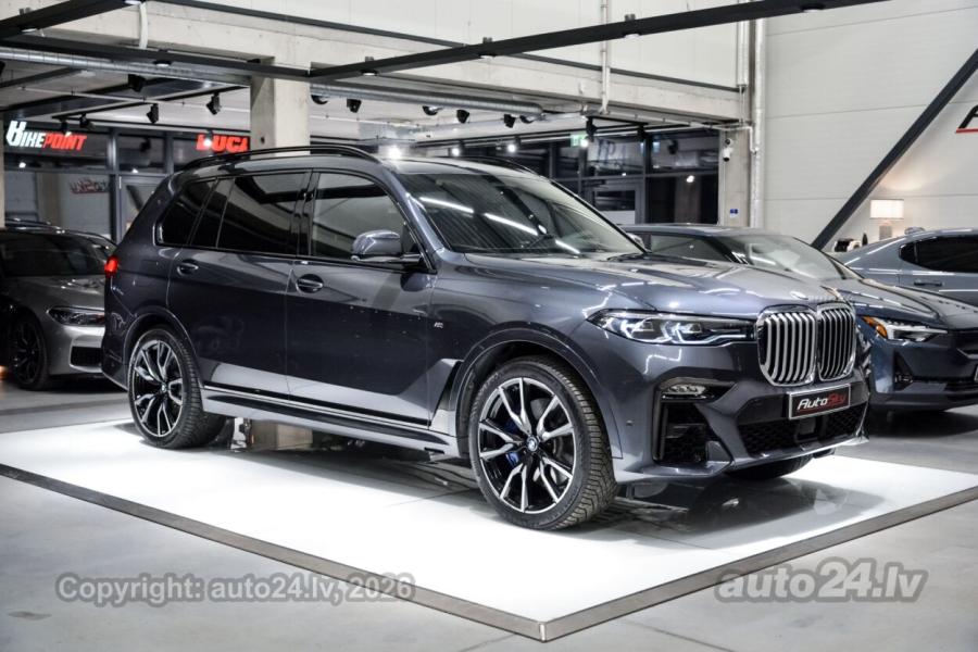 Grey BMW X7 2019 in Tallinn, with an engine capacity of 3.00 L and mileage of 94 thousand km for 62500 €, photo 1 on AUTOMOTO.COM.LV