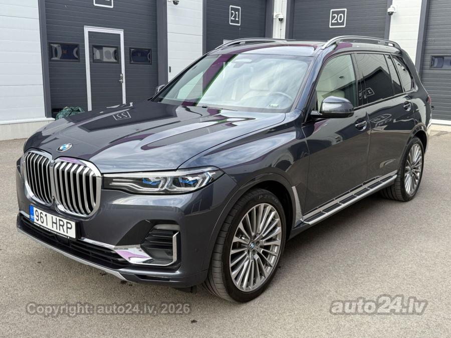 Pelēks BMW X7 2019 Tallina, ar dzinēja tilpumu 3.00 L un nobraukumu 98 tūkst. km par 55499 €, foto 1 vietnē AUTOMOTO.COM.LV