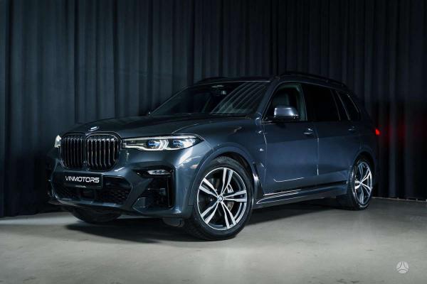 Grey BMW X7 2019 in Vilnius, with an engine capacity of 4.40 L and mileage of 165 thousand km for 38999 €, photo 1 on AUTOMOTO.COM.LV