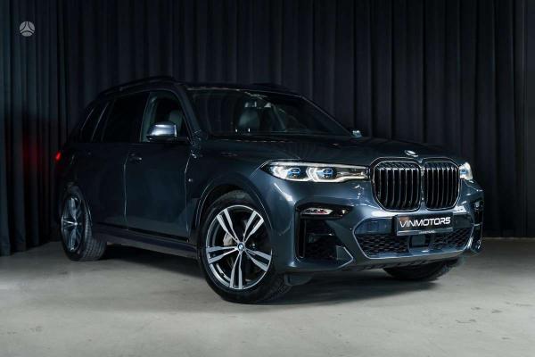 Grey BMW X7 2019 in Vilnius, with an engine capacity of 4.40 L and mileage of 165 thousand km for 38999 €, photo 4 on AUTOMOTO.COM.LV
