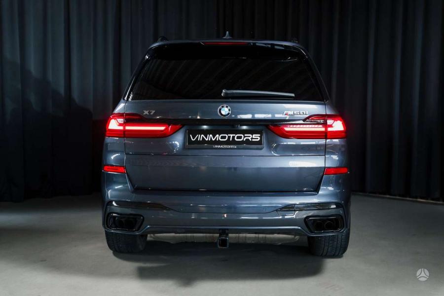 Grey BMW X7 2019 in Vilnius, with an engine capacity of 4.40 L and mileage of 165 thousand km for 38999 €, photo 6 on AUTOMOTO.COM.LV