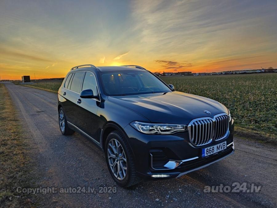 Pelēks BMW X7 2019 Tallina, ar dzinēja tilpumu 3.00 L un nobraukumu 122 tūkst. km par 51400 €, foto 1 vietnē AUTOMOTO.COM.LV