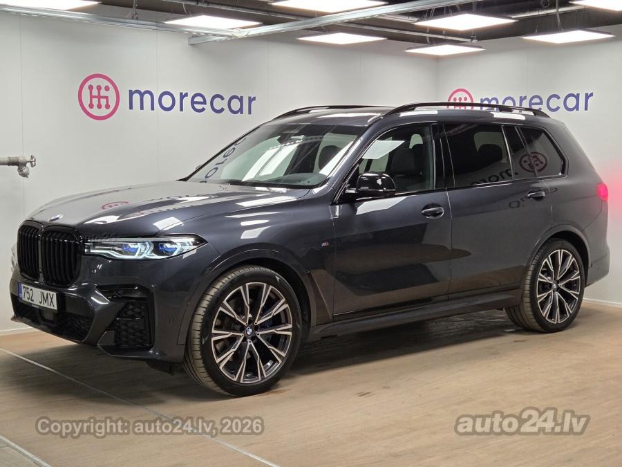 Grey BMW X7 2020 in Tallinn, with an engine capacity of 3.00 L and mileage of 121 thousand km for 69900 €, photo 1 on AUTOMOTO.COM.LV