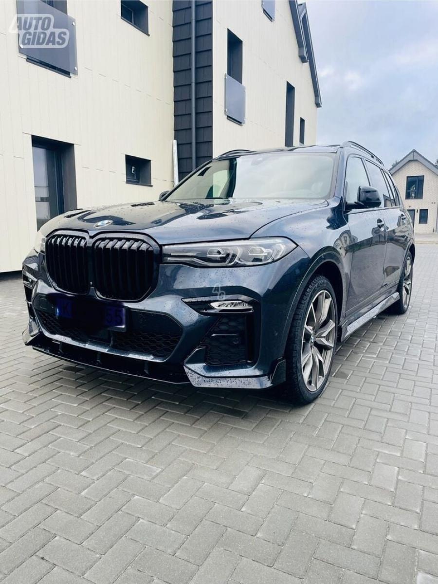 Grey BMW X7 2020 in Vilnius, with an engine capacity of 3.00 L and mileage of 78 thousand km for 44000 €, photo 1 on AUTOMOTO.COM.LV