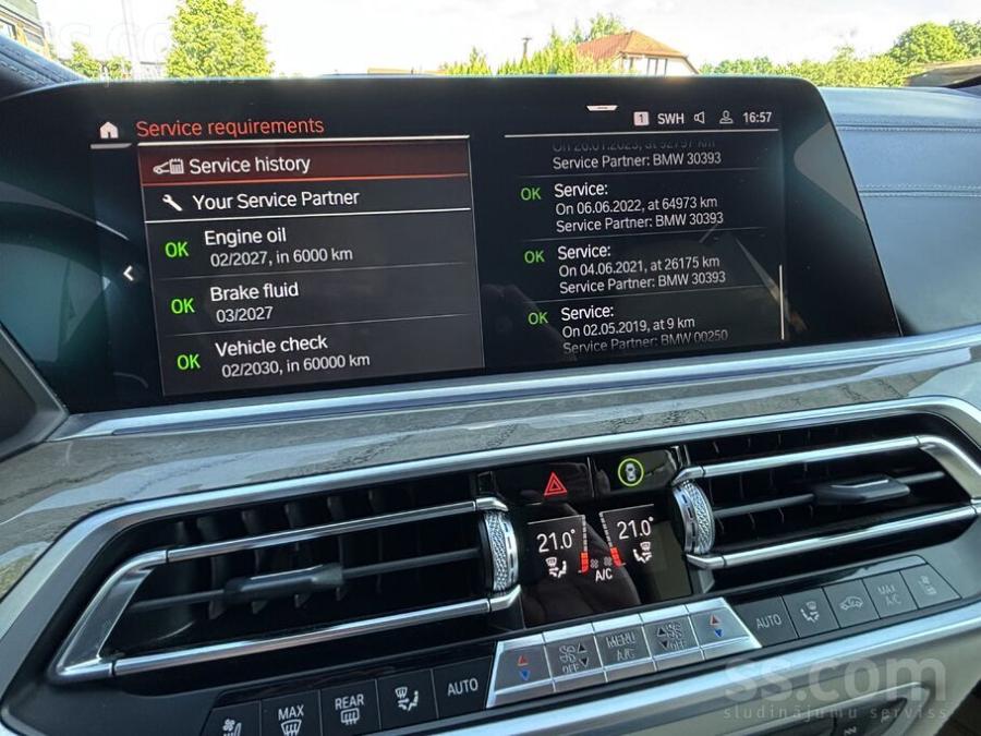 Pelēks BMW X7 2020 Rīga, ar dzinēja tilpumu 3.00 L un nobraukumu 215 tūkst. km par 44500 €, foto 34 vietnē AUTOMOTO.COM.LV