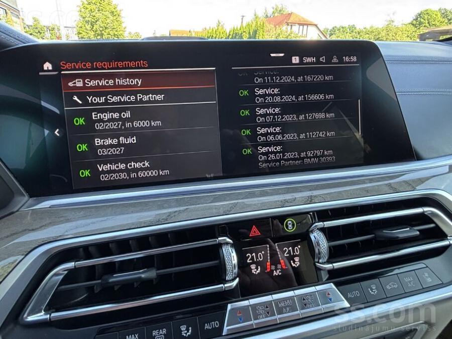 Pelēks BMW X7 2020 Rīga, ar dzinēja tilpumu 3.00 L un nobraukumu 215 tūkst. km par 44500 €, foto 35 vietnē AUTOMOTO.COM.LV