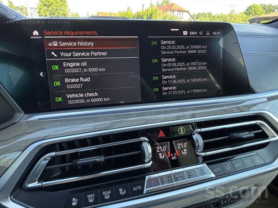 Pelēks BMW X7 2020 Rīga, ar dzinēja tilpumu 3.00 L un nobraukumu 215 tūkst. km par 44500 €, foto 36 vietnē AUTOMOTO.COM.LV