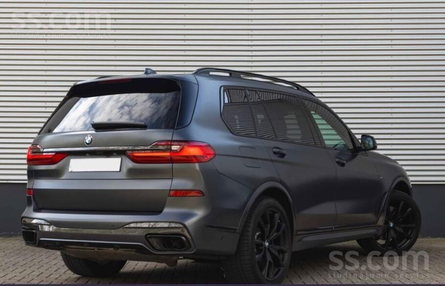Pelēks BMW X7 2021 Tukums, ar dzinēja tilpumu 4.40 L un nobraukumu 107 tūkst. km par 94990 €, foto 2 vietnē AUTOMOTO.COM.LV