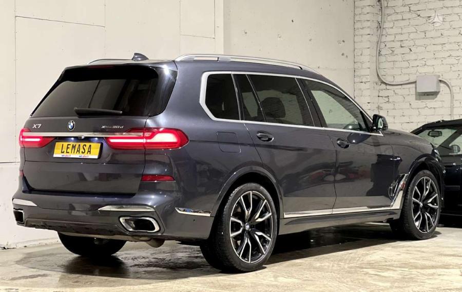 Pelēks BMW X7 2021 Klaipėda, ar dzinēja tilpumu 2.99 L un nobraukumu 230 tūkst. km par 49500 €, foto 6 vietnē AUTOMOTO.COM.LV