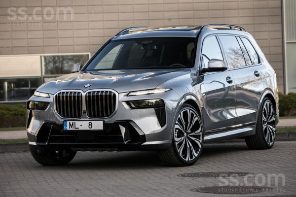 Grey BMW X7 2023 in Jelgava, with an engine capacity of 3.00 L and mileage of 89 thousand km for 90700 €, photo 4 on AUTOMOTO.COM.LV