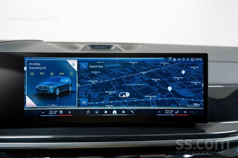 Pelēks BMW X7 2023 Rīga, ar dzinēja tilpumu 3.00 L un nobraukumu 63 tūkst. km par 78500 €, foto 32 vietnē AUTOMOTO.COM.LV