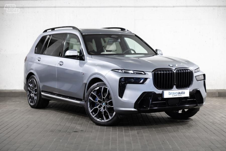 Grey BMW X7 2025 in Vilnius, with an engine capacity of 3.00 L and mileage of 38 thousand km for 98491 €, photo 3 on AUTOMOTO.COM.LV