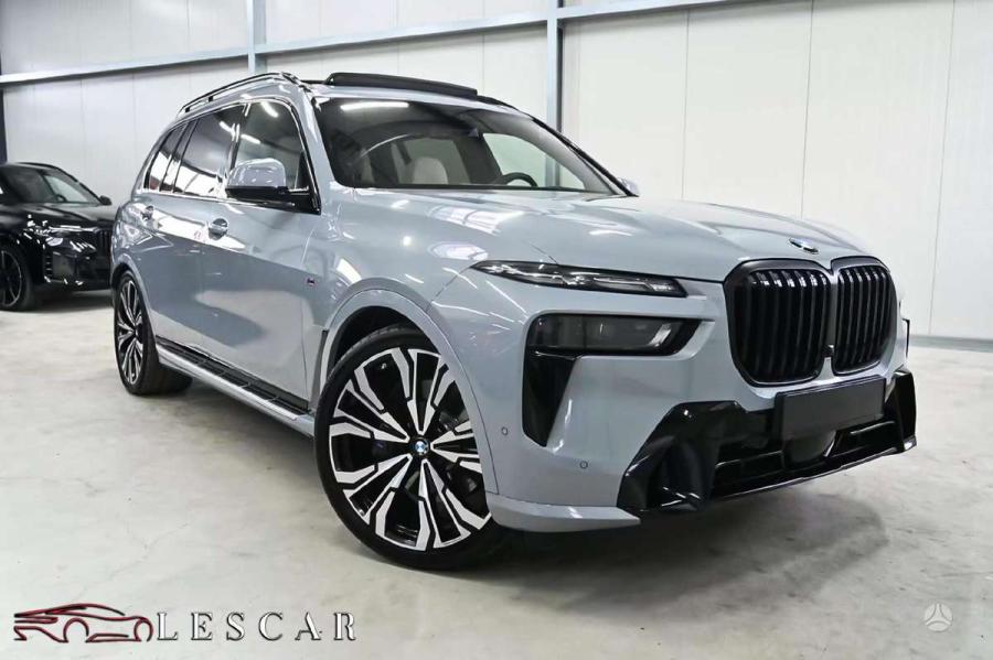 Pelēks BMW X7 2025 Viļņa, ar dzinēja tilpumu 2.99 L un nobraukumu 33 tūkst. km par 103000 €, foto 1 vietnē AUTOMOTO.COM.LV