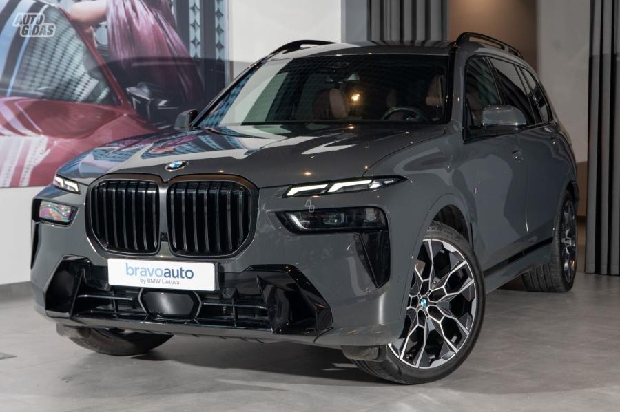 Grey BMW X7 2025 in Kaunas, with an engine capacity of 3.00 L and mileage of 16 thousand km for 95771 €, photo 1 on AUTOMOTO.COM.LV