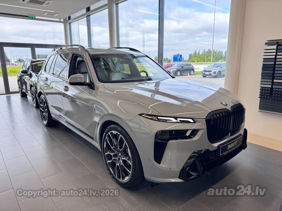Grey BMW X7 2026 in Tartu, with an engine capacity of 3.00 L and mileage of 0 thousand km for 103010 €, photo 1 on AUTOMOTO.COM.LV