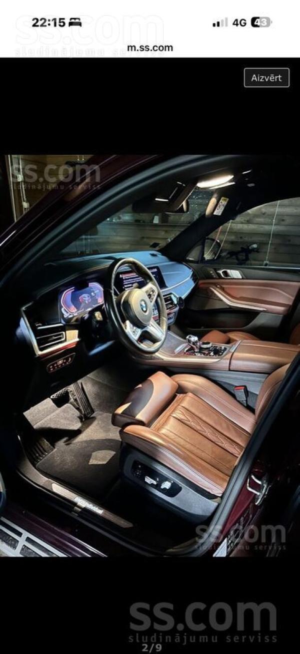 Sarkans BMW X7 2019 Rīga, ar dzinēja tilpumu 3.00 L un nobraukumu 107 tūkst. km par 52790 €, foto 9 vietnē AUTOMOTO.COM.LV