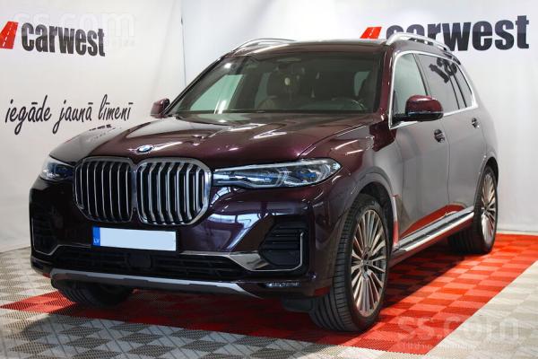 Sarkans BMW X7 2019 Rīga, ar dzinēja tilpumu 3.00 L un nobraukumu 115 tūkst. km par 47500 €, foto 1 vietnē AUTOMOTO.COM.LV