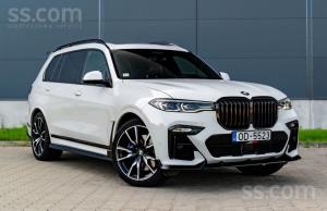 White BMW X7 2019 in Riga, with an engine capacity of 3.00 L and mileage of 89 thousand km for 50990 €, photo 3 on AUTOMOTO.COM.LV