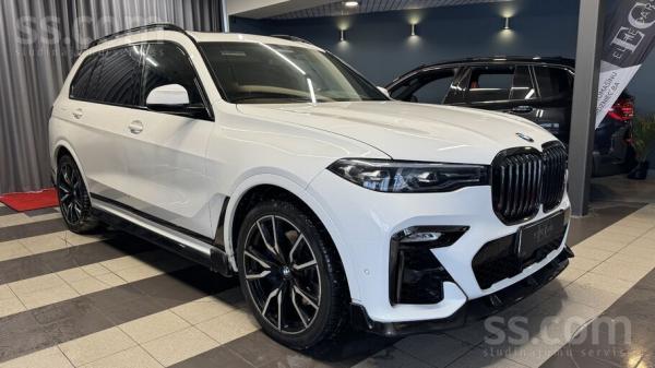 White BMW X7 2019 in Riga, with an engine capacity of 3.00 L and mileage of 93 thousand km for 49990 €, photo 3 on AUTOMOTO.COM.LV