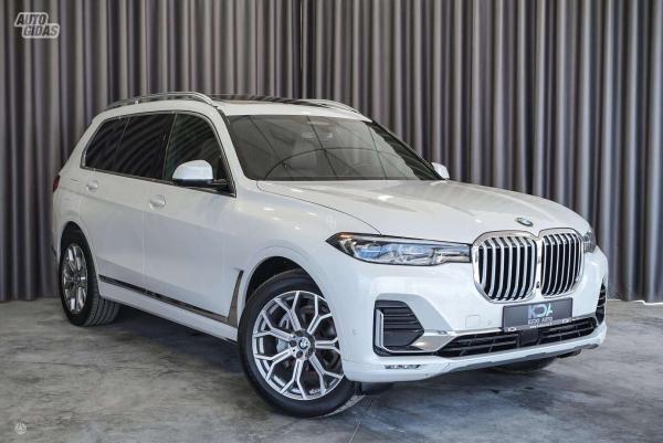 White BMW X7 2019 in Marijampole, with an engine capacity of 3.00 L and mileage of 95 thousand km for 47950 €, photo 1 on AUTOMOTO.COM.LV