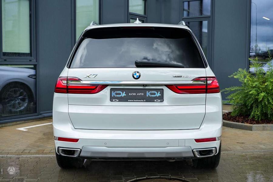 White BMW X7 2019 in Kaunas, with an engine capacity of 3.00 L and mileage of 96 thousand km for 46950 €, photo 11 on AUTOMOTO.COM.LV