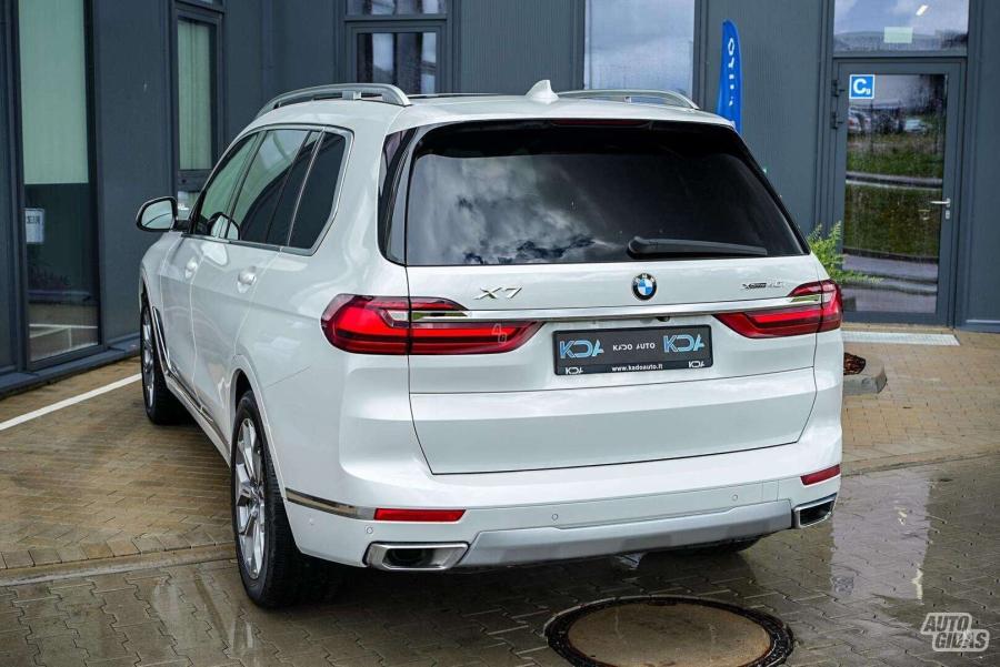 White BMW X7 2019 in Kaunas, with an engine capacity of 3.00 L and mileage of 96 thousand km for 46950 €, photo 10 on AUTOMOTO.COM.LV