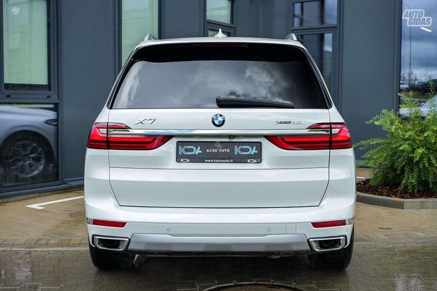 White BMW X7 2019 in Kaunas, with an engine capacity of 3.00 L and mileage of 96 thousand km for 46950 €, photo 11 on AUTOMOTO.COM.LV