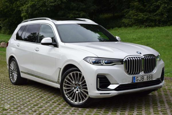 Balts BMW X7 2019 Viļņa, ar dzinēja tilpumu 2.99 L un nobraukumu 165 tūkst. km par 49990 €, foto 1 vietnē AUTOMOTO.COM.LV