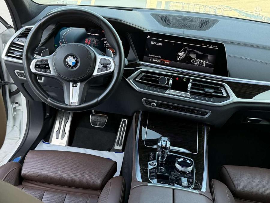 Balts BMW X7 2020 Kauņa, ar dzinēja tilpumu 4.40 L un nobraukumu 75 tūkst. km par 53000 €, foto 11 vietnē AUTOMOTO.COM.LV