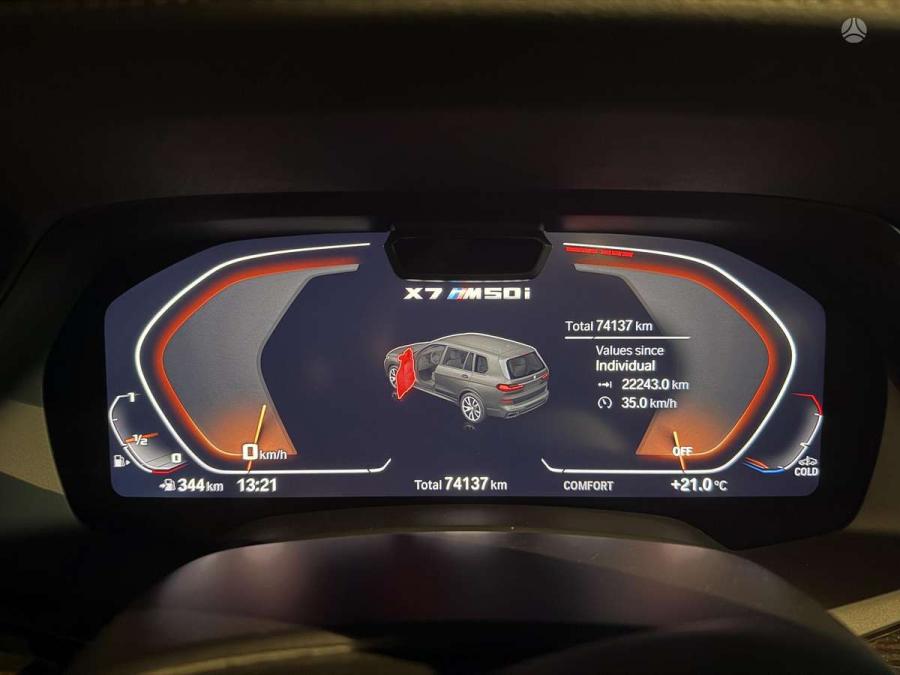 Balts BMW X7 2020 Kauņa, ar dzinēja tilpumu 4.40 L un nobraukumu 75 tūkst. km par 53000 €, foto 22 vietnē AUTOMOTO.COM.LV