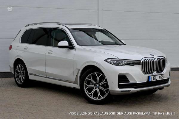 White BMW X7 2021 in Kretinga, with an engine capacity of 3.00 L and mileage of 21 thousand km for 56999 €, photo 1 on AUTOMOTO.COM.LV