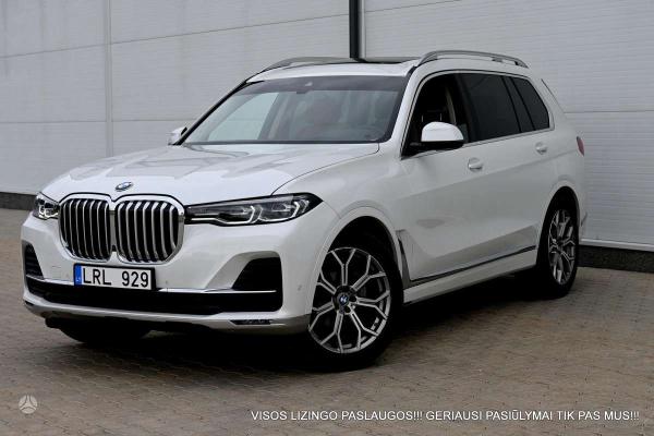 White BMW X7 2021 in Kretinga, with an engine capacity of 3.00 L and mileage of 21 thousand km for 56999 €, photo 4 on AUTOMOTO.COM.LV