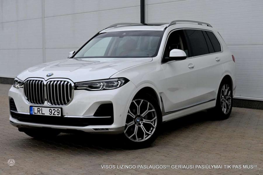 White BMW X7 2021 in Kretinga, with an engine capacity of 3.00 L and mileage of 21 thousand km for 56999 €, photo 4 on AUTOMOTO.COM.LV