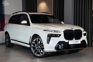 White BMW X7 2024 in Kaunas, with an engine capacity of 3.00 L and mileage of 73 thousand km for 85771 €, photo 5 on AUTOMOTO.COM.LV