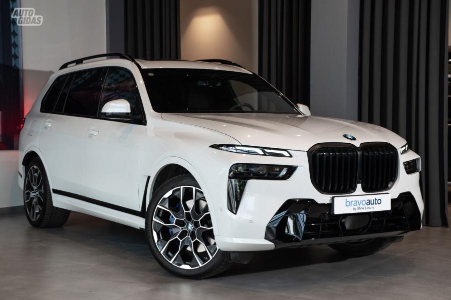 White BMW X7 2024 in Kaunas, with an engine capacity of 3.00 L and mileage of 73 thousand km for 85771 €, photo 5 on AUTOMOTO.COM.LV
