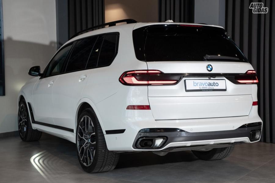 White BMW X7 2024 in Kaunas, with an engine capacity of 3.00 L and mileage of 73 thousand km for 85771 €, photo 6 on AUTOMOTO.COM.LV