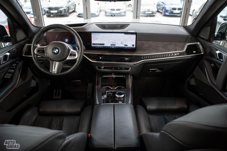 White BMW X7 2024 in Kaunas, with an engine capacity of 3.00 L and mileage of 73 thousand km for 85771 €, photo 25 on AUTOMOTO.COM.LV