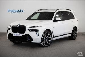 White BMW X7 2024 in Vilnius, with an engine capacity of 3.00 L and mileage of 79 thousand km for 86771 €, photo  on AUTOMOTO.COM.LV