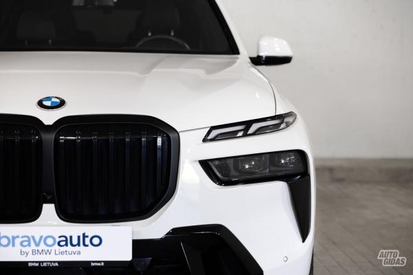 BMW X7 2024 in Vilnius on AUTOMOTO.COM.LV White BMW X7 2024 in Vilnius, with an engine capacity of 3.00 L and mileage of 79 thousand km for 86771 €, photo 4 on AUTOMOTO.COM.LV