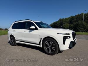 White BMW X7 2024 in Tallinn, with an engine capacity of 3.00 L and mileage of 28 thousand km for 94500 €, photo 10 on AUTOMOTO.COM.LV