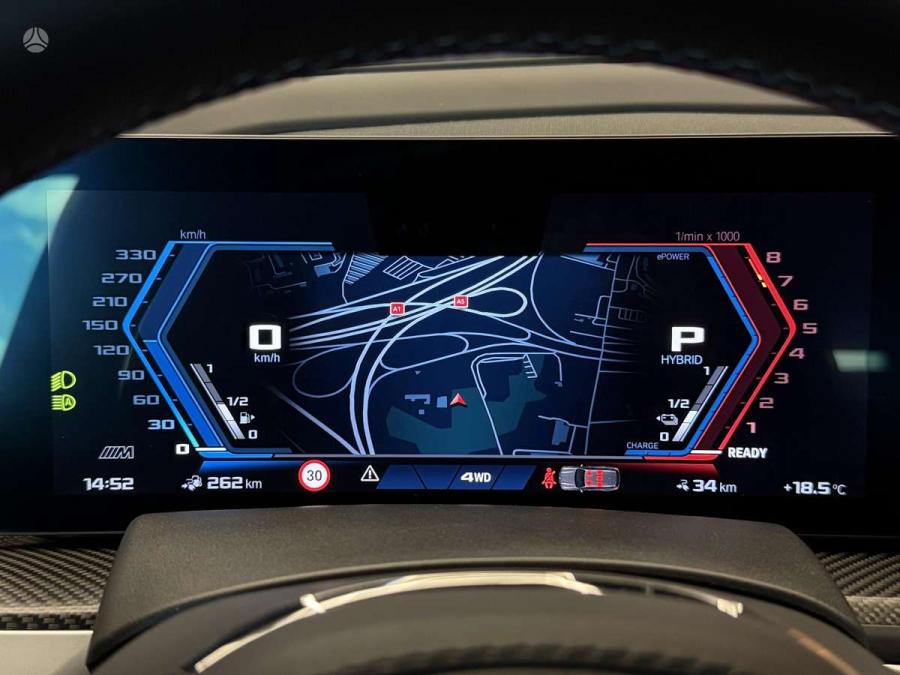 Melns BMW XM 2023 Kauņa, ar dzinēja tilpumu 4.40 L un nobraukumu 41 tūkst. km par 104990 €, foto 33 vietnē AUTOMOTO.COM.LV
