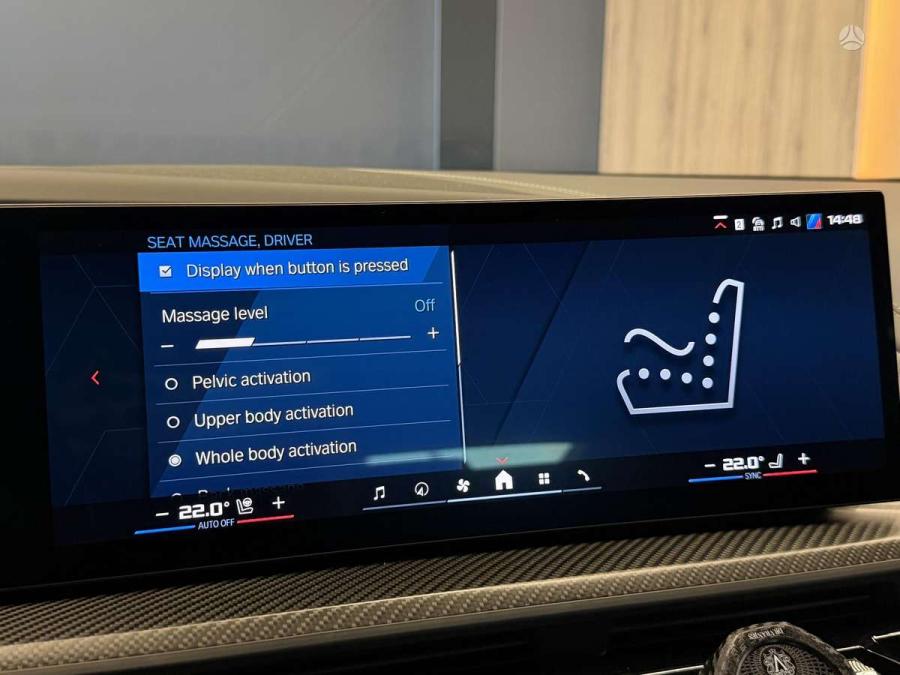 Melns BMW XM 2023 Kauņa, ar dzinēja tilpumu 4.40 L un nobraukumu 41 tūkst. km par 104990 €, foto 37 vietnē AUTOMOTO.COM.LV