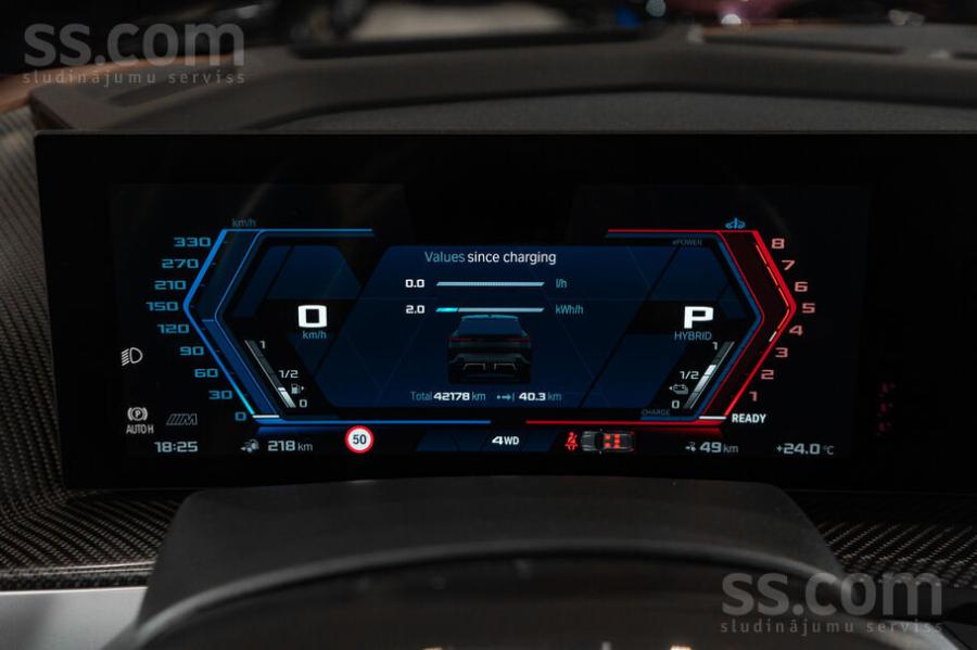 Черный БМВ XM 2024 в Рига, объемом двигателя 4.40 л и пробегом 42 тыс. км за 100642 €, фото 23 на AUTOMOTO.COM.LV