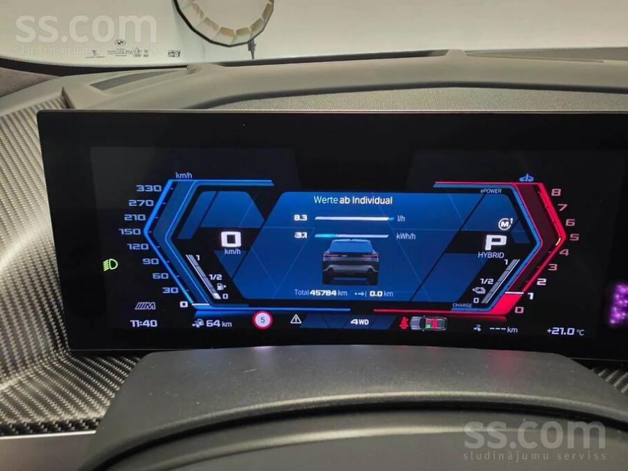 Melns BMW XM 2024 Jūrmala, ar dzinēja tilpumu 3.00 L un nobraukumu 45 tūkst. km par 97000 €, foto 17 vietnē AUTOMOTO.COM.LV