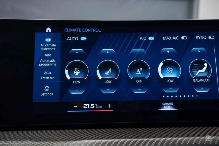Melns BMW XM 2024 Tukums, ar dzinēja tilpumu 3.00 L un nobraukumu 35 tūkst. km par 99990 €, foto 11 vietnē AUTOMOTO.COM.LV